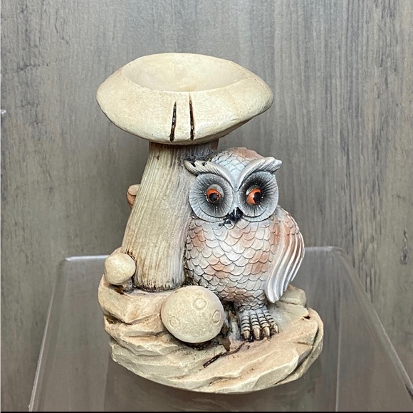 Accents | Owl And Mushroom Crystal Ball Sphere Orb Stand | Poshmark